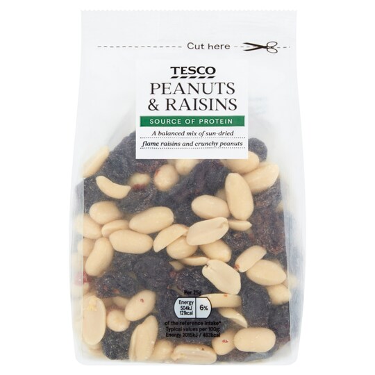 Tesco Peanuts And Raisins 300G - Tesco Groceries