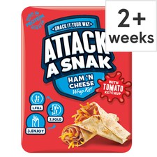 Cheesestring Attack A Snack Ham Wrap 99G - Tesco Groceries