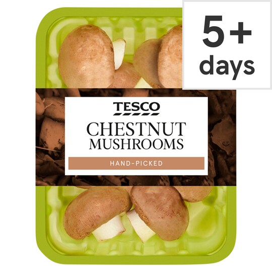 Chestnut Mushrooms 250G - Tesco Groceries