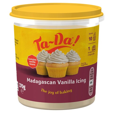 Ta-Da Madagascan Vanilla Icing 370g - Tesco Groceries
