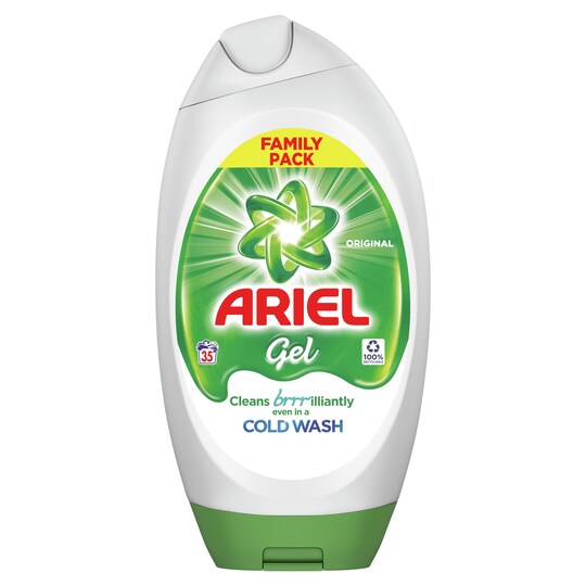 Ariel Washing Gel Original 35 Washes 1295Ml - Tesco Groceries