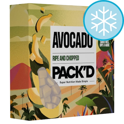 PACK'D Ripe & Chopped Frozen Avocado 300g - Tesco Groceries