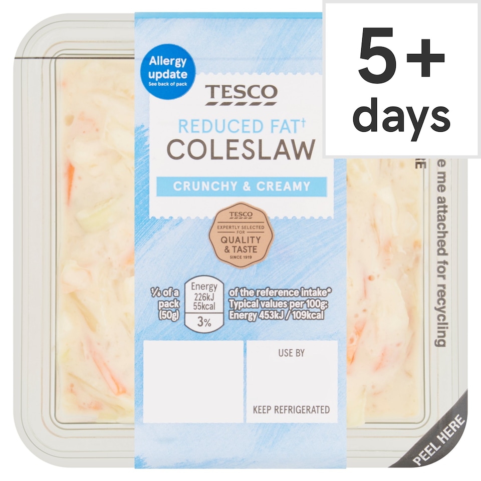 Tesco Reduced Fat Coleslaw - 300g - Tesco Groceries