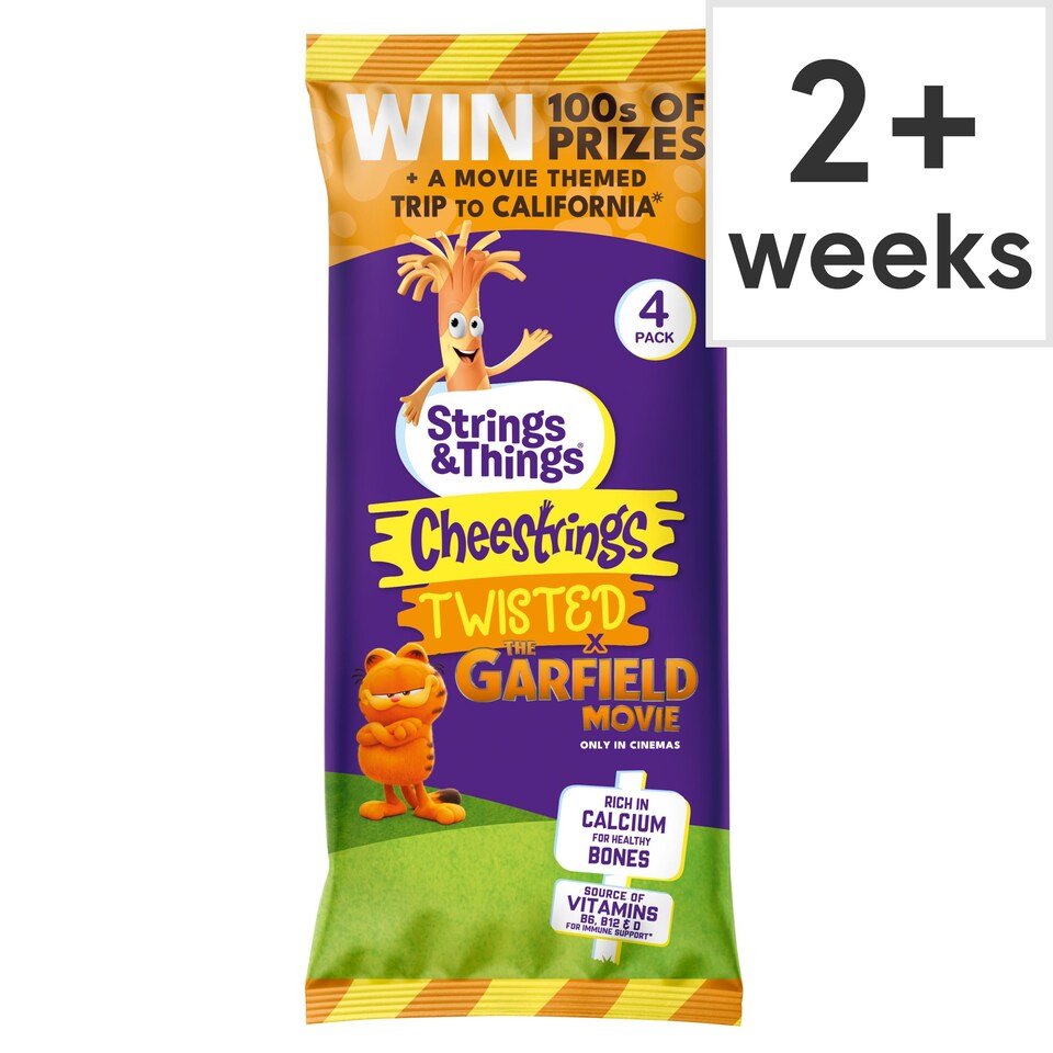 Cheestrings Twisted Cheese Snacks 4 Pk, 80 G - Tesco Groceries