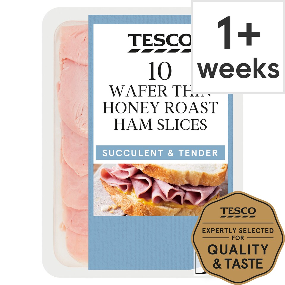 Tesco Wafer Thin Honey Roast Ham 125G - Tesco Groceries