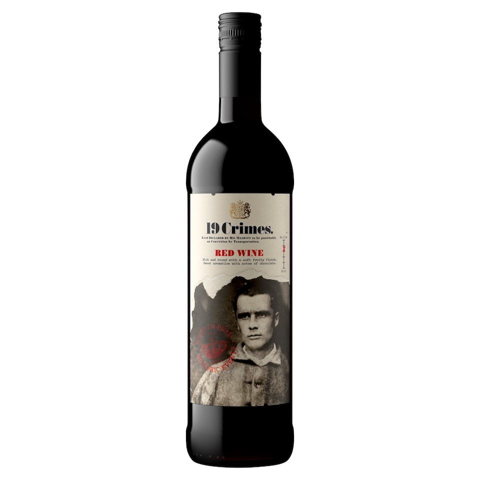 19 Crimes Red Wine 75Cl - Tesco Groceries