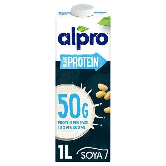 Alpro Plant Protein Original Soya Drink 1L - Tesco Groceries