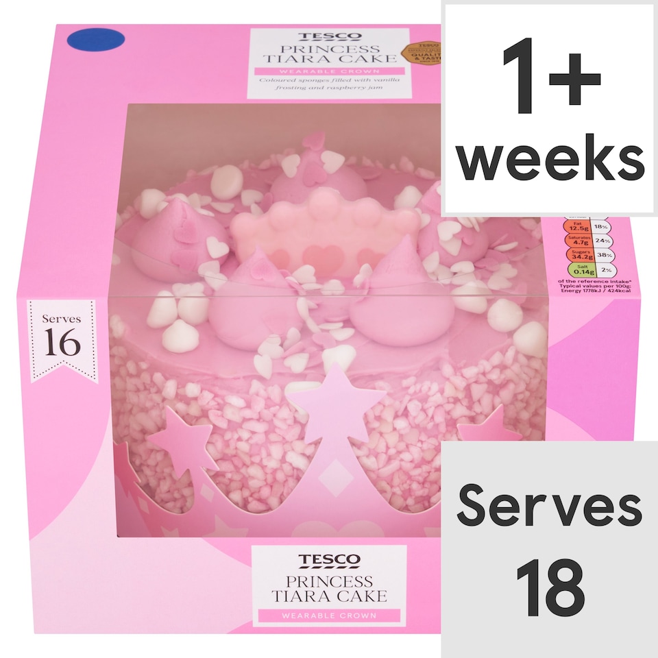 Tesco Princess Tiara Cake - Tesco Groceries