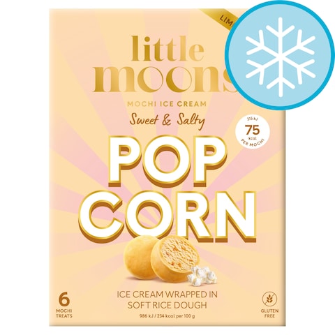 Little Moons Sweet and Salty Popcorn Mochi Ice Cream 6x32g - Tesco ...