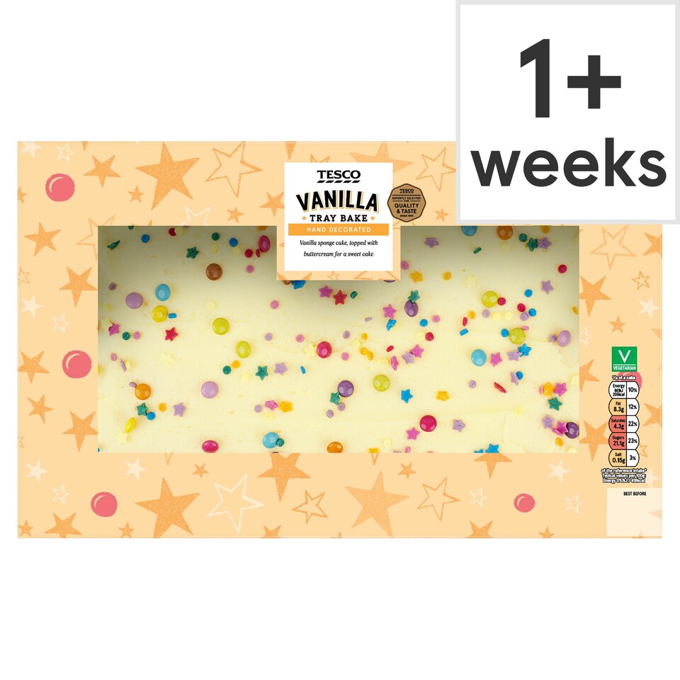 Tesco Vanilla Tray Bake - Tesco Groceries