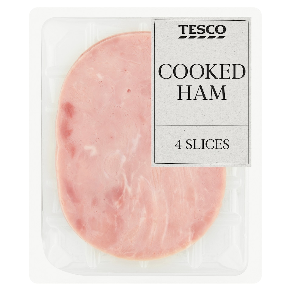 Tesco Cooked Ham 4 Slices 100G - Tesco Groceries