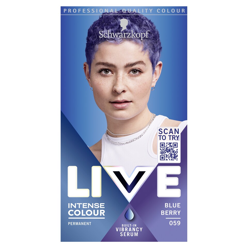 Schwarzkopf Live Permanent Hair Dye 059 Blueberry - Tesco Groceries