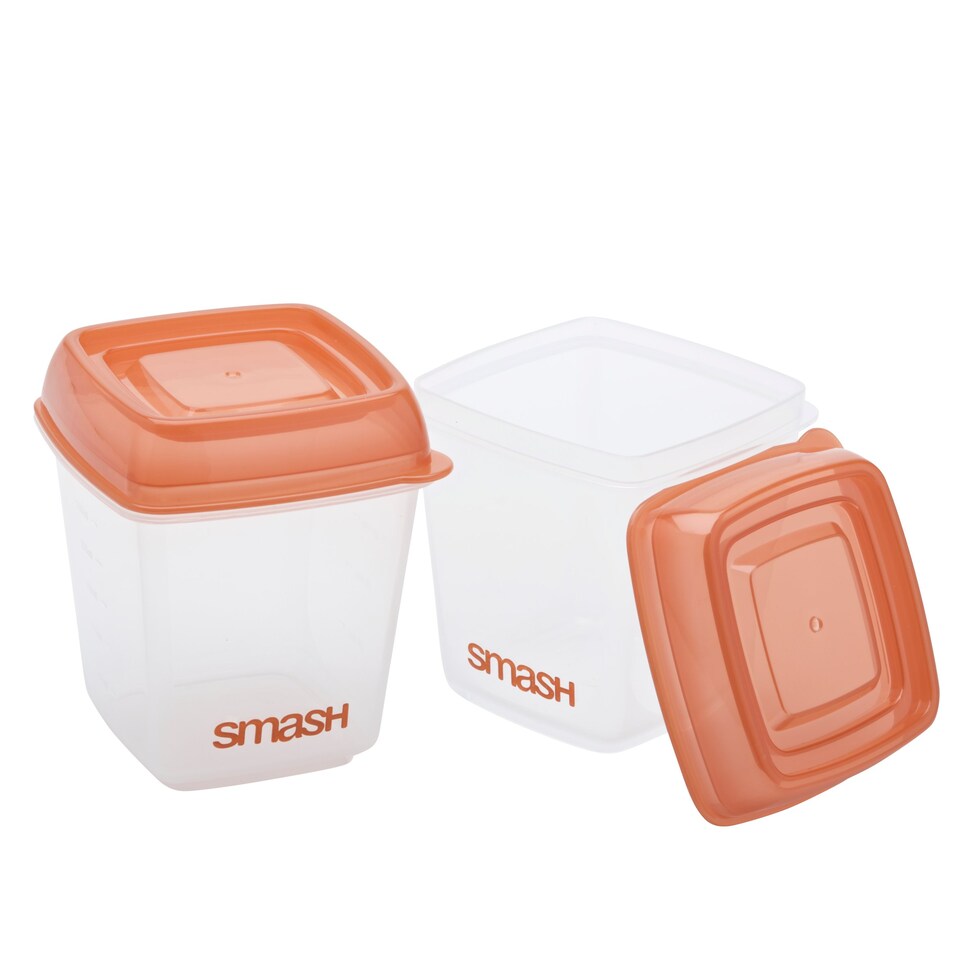 Smash Active Rust Food Prep Pots 2pk - Tesco Groceries