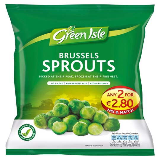 Green Isle Brussels Sprouts 450G - Tesco Groceries