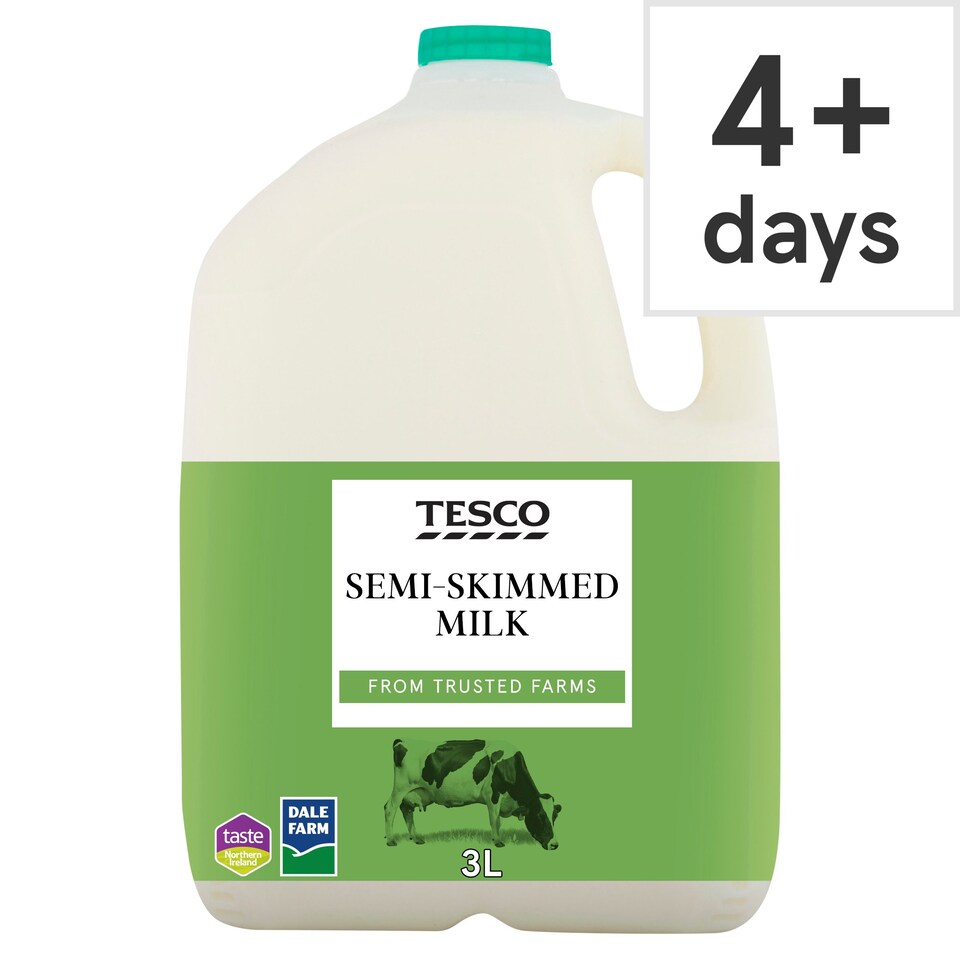 Tesco Ni Semi Skimmed Milk 3 Litre - Tesco Groceries