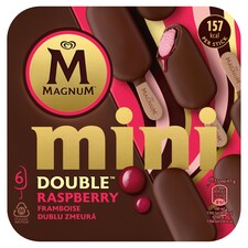 Magnum Mini Double Raspberry 6 x 55 ml - Tesco Groceries