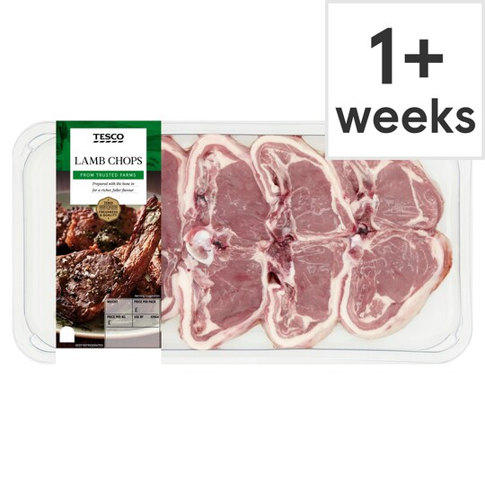 Tesco Lamb Chops 550G - Tesco Groceries