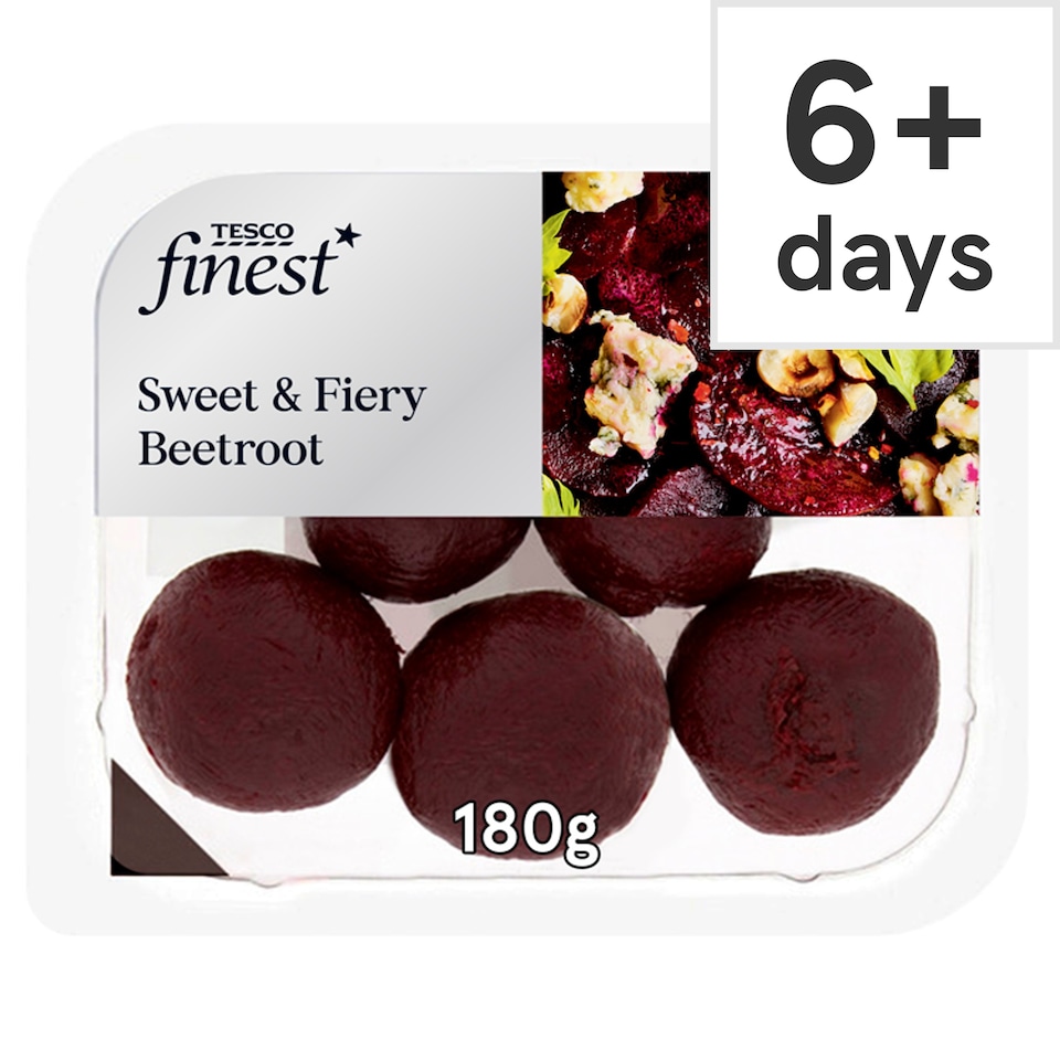 Tesco Finest Sweet & Fiery Beetroot 180G - Tesco Groceries
