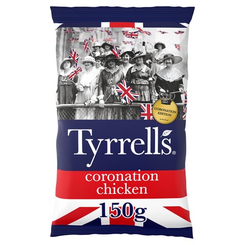 Tyrrell's Coronation Chicken Flavour English Crisps 150G - Tesco Groceries