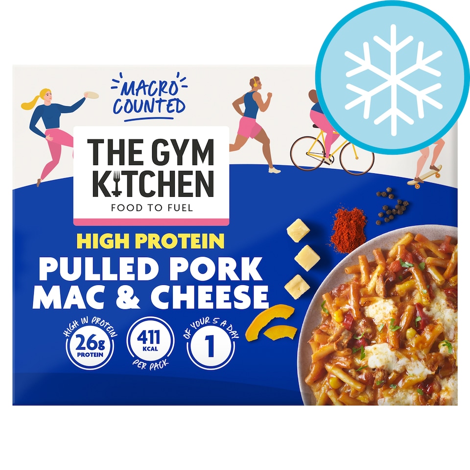 The Gym Kitchen Pulled Pork Mac & Cheese 400g - Tesco Groceries