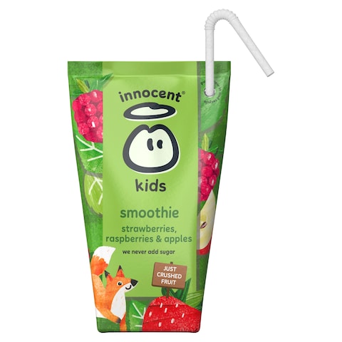 innocent Kids Smoothies Strawberries, Raspberries & Apples 4 x 150ml ...