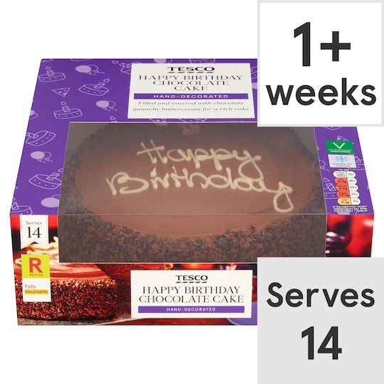 Tesco Large Chocolate Celeb Cake Each - Tesco Groceries