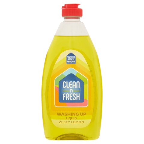 Clean & Fresh Zesty Lemon Washing Up Liquid 500Ml - Tesco Groceries