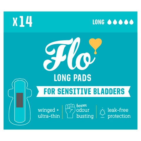 Flo Sensitive Bladder Bamboo Regular Pads with Wings (16 pads ...