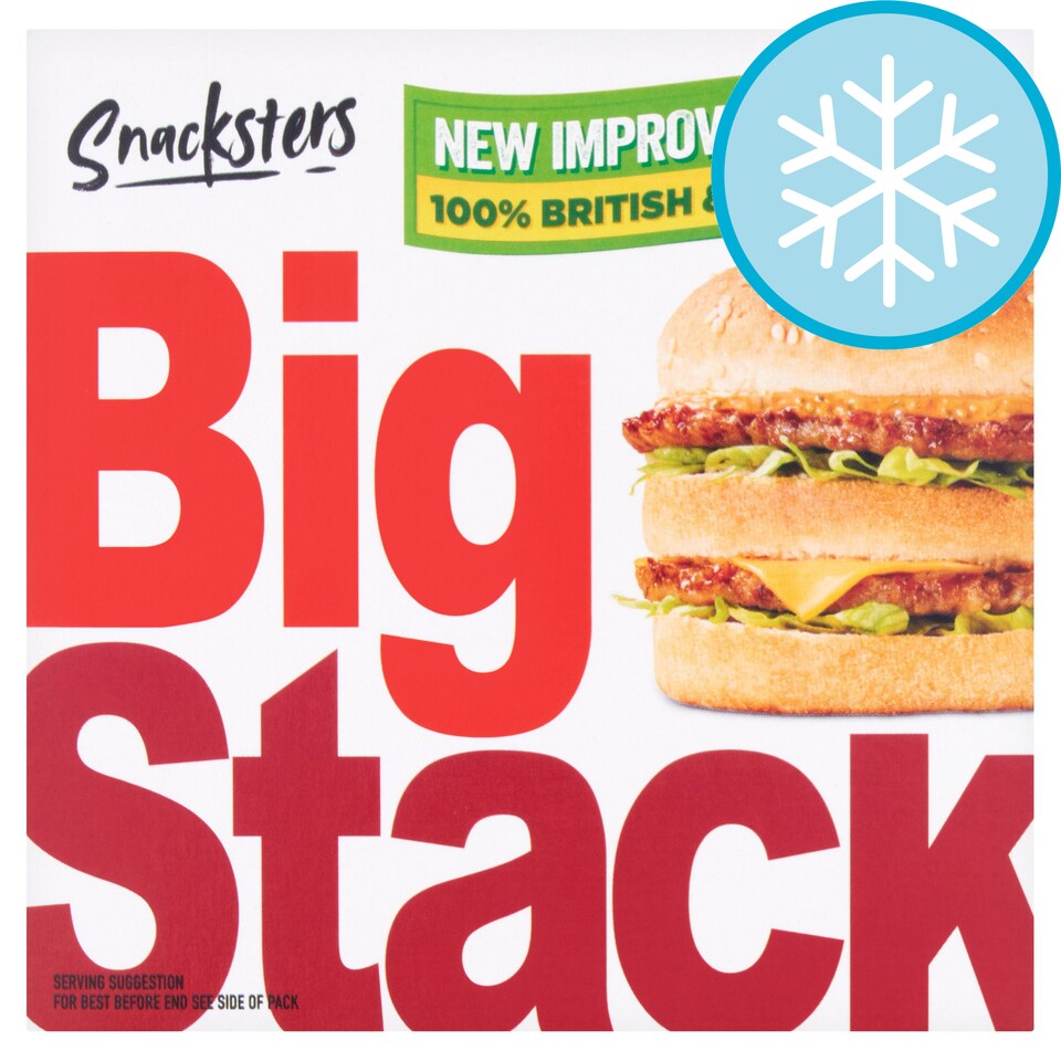 Snacksters Big Stack Burger 204G - Tesco Groceries