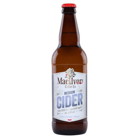 Mac Ivors Medium Cider 500Ml - Tesco Groceries