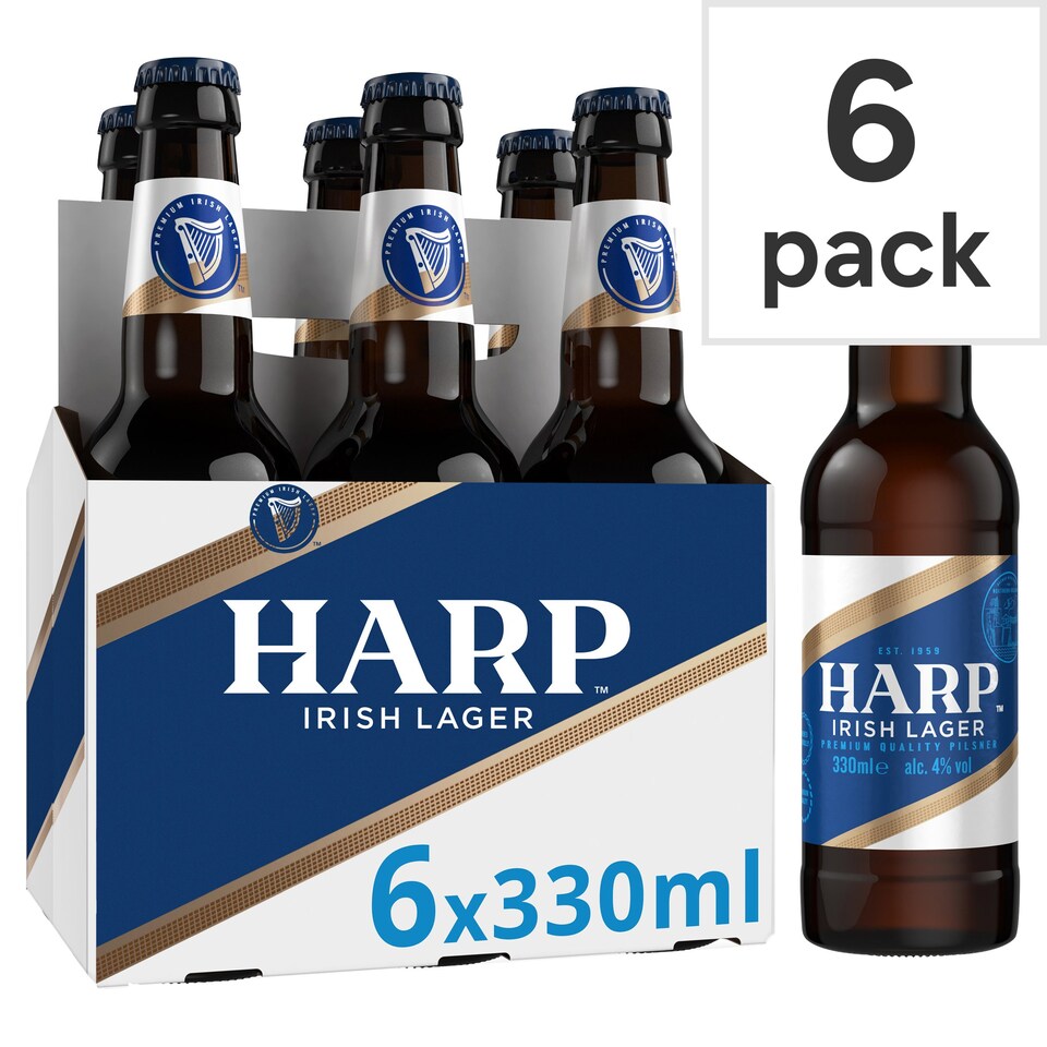 Harp 6X330ml Northern Ireland - Tesco Groceries
