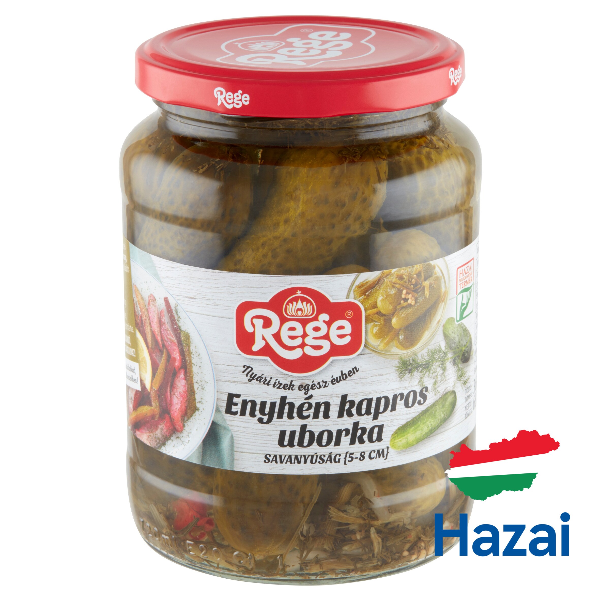 Rege enyhén kapros uborka savanyúság 5-8 cm 680 g - Tesco Groceries