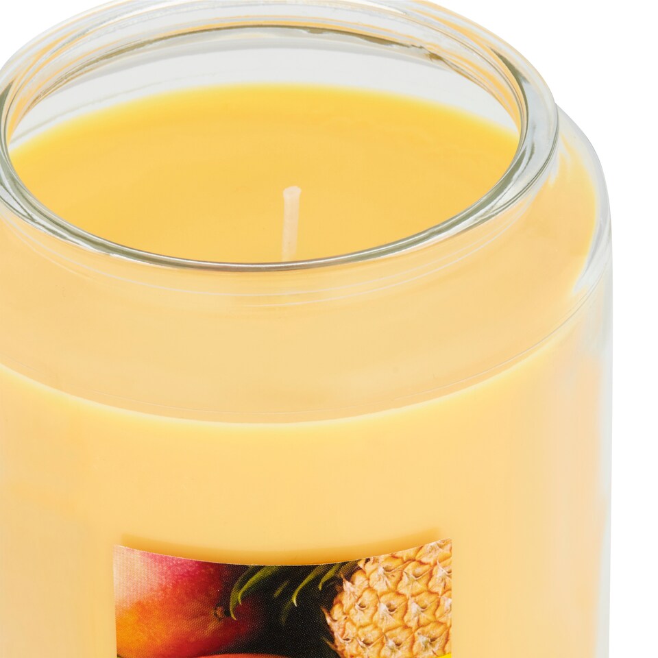 Tesco 538G Scented Candle Mango & Pineapple - Tesco Groceries