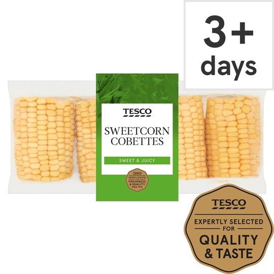 Tesco Sweetcorn Cobettes 4 Pack - Tesco Groceries