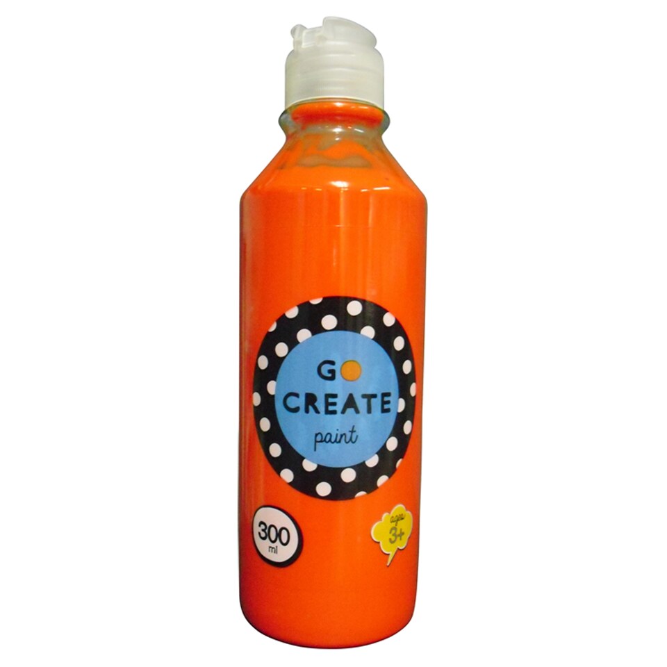 Tesco Go Create Ready Mixed Paint 300Ml - Orange - Tesco Groceries