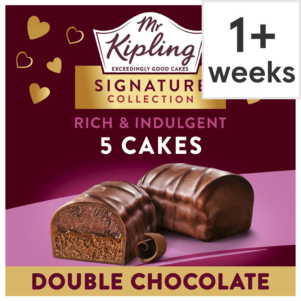 Mr Kipling Signature Collection Cakes - Double Chocolate 5 Pack - Tesco ...