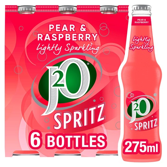 J2o Spritz Pear & Raspberry 6X275ml - Tesco Groceries