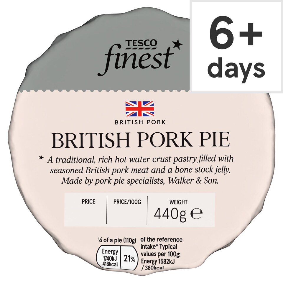 Tesco Finest Pork Pie 440g - Tesco Groceries