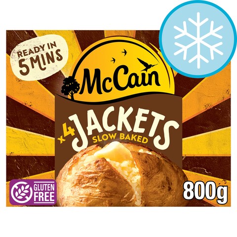 McCain 4 Baked Jacket Potatoes 800G - Tesco Groceries