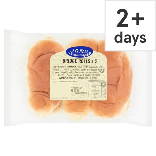 Jg Ross Bridge Rolls X6 - Tesco Groceries