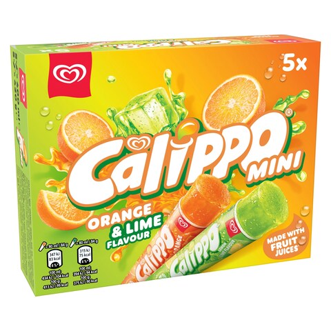 Wall's Calippo Mini Orange & Lemon-Lime Ice Lollies 5x80ml - Tesco ...