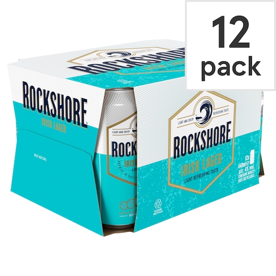 Rockshore Lager 12X440ml Can - Tesco Groceries