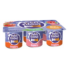 Petits Filous Strawberry & Raspberry Fromage Frais 6 X 47G - Tesco ...
