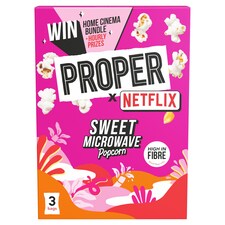 Propercorn Sweet Microwave Popcorn 3X70g - Tesco Groceries