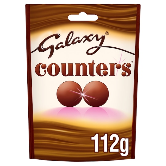 Galaxy Counters Chocolate Pouch 112G - Tesco Groceries