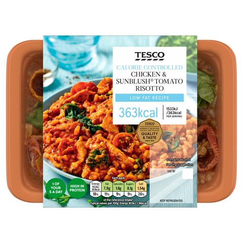 Tesco Calorie Controlled Chicken & Tomato Risotto 380g - Tesco Groceries