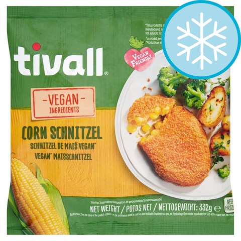 Tivall Vegan Corn Schnitzel 332G - Tesco Groceries