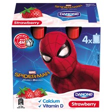 Marvel Spiderman Strawberry Yogurt Pouches 4 X70g - Tesco Groceries