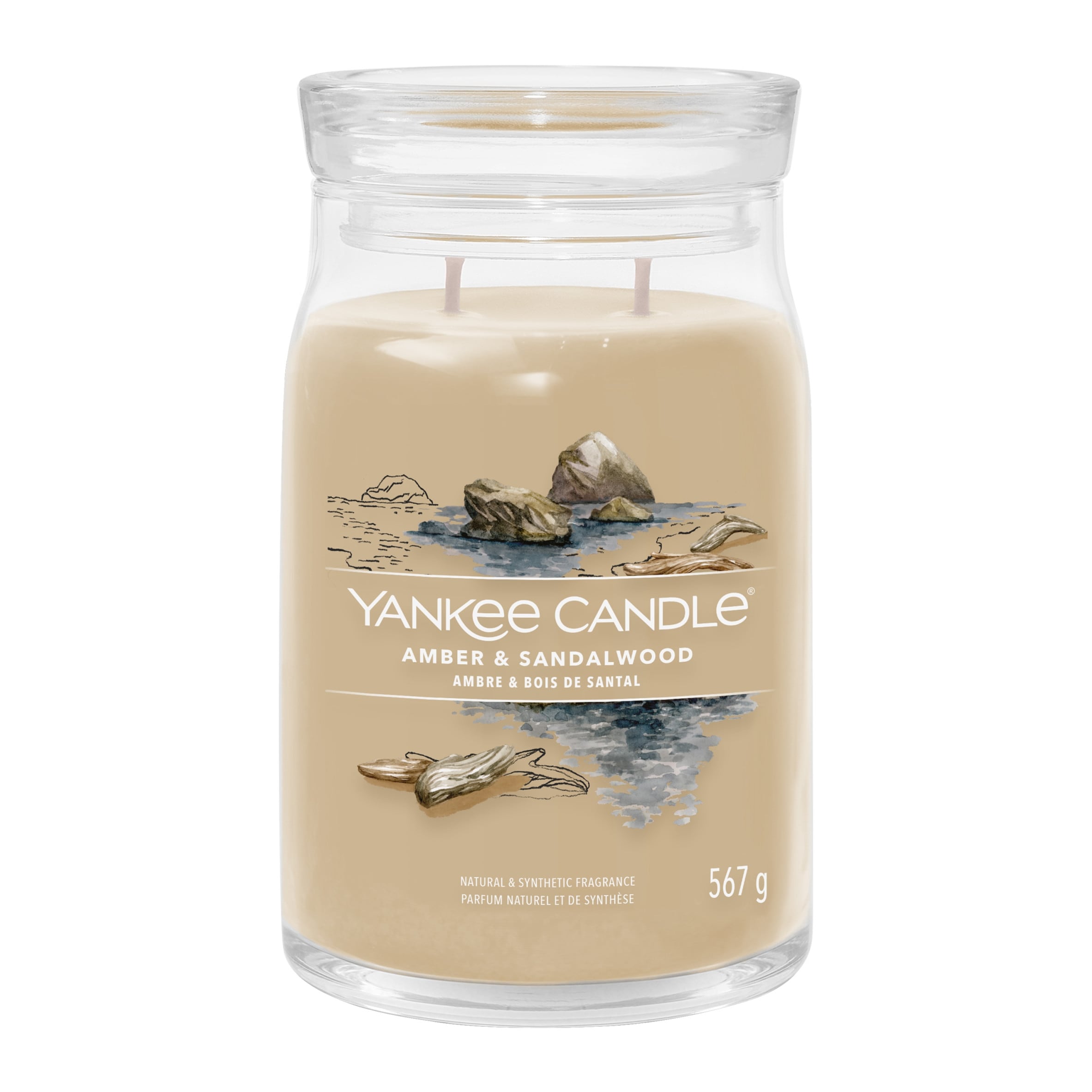 Yankee Candle Signature Large Jar Amber and Sandalwood 567g - Tesco ...