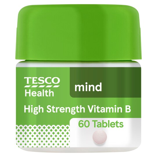 Tesco Health 60 High Strength Vitamin B Tablets - Tesco Groceries